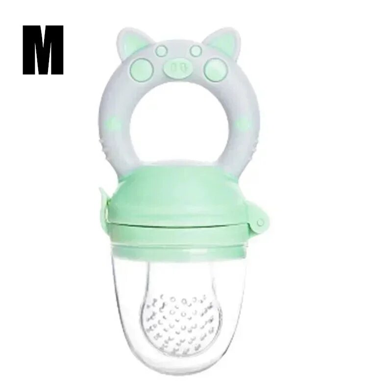 Кормушка для прикорма Cute Cat силиконовая, Green Grey M