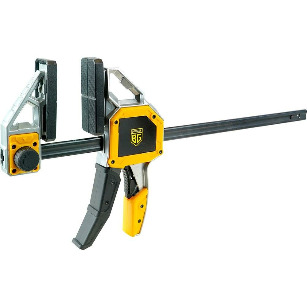 Струбцина быстрозажимная алюминиевая 95*450мм, зажим до 350 кг 925 Berger BG BG1925