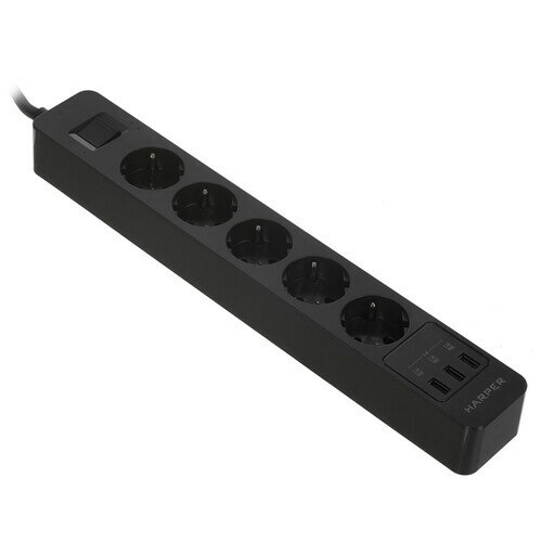 Сетевой фильтр HARPER UCH-510Black