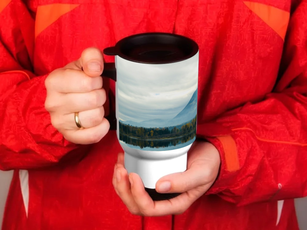 Тремокружка для авто с принтом "Америка, соединенные штаты америки, монтана" 0.5 л.