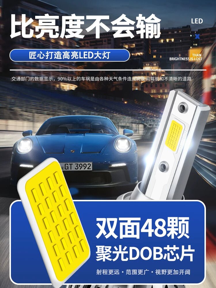 Светодиодные фары для Mazda 3 (модели 06-13), модификация дальнего и ближнего света, сверхъяркие белые лампы Mazda