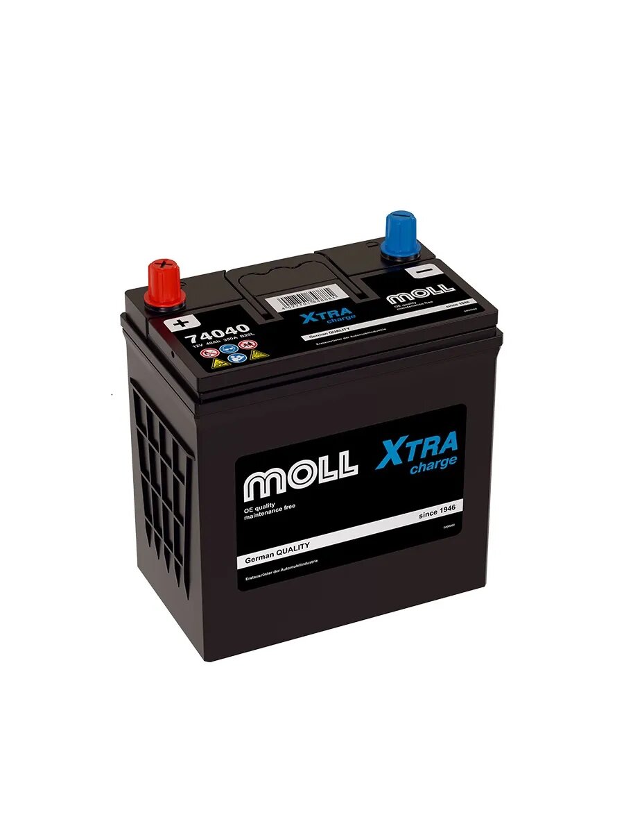 Аккумулятор MOLL XTRA CHARGE B20L 12V 40Ач обр. пол.
