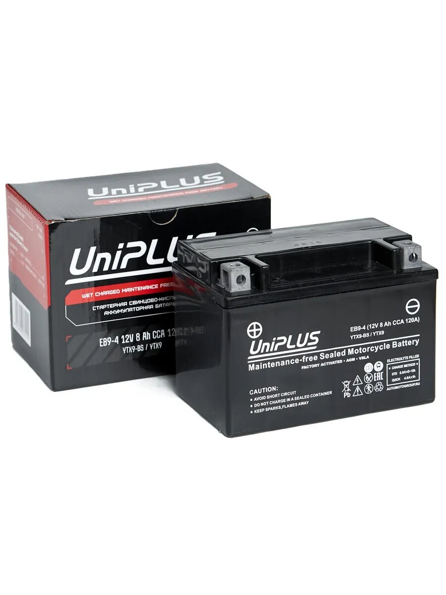 Аккумулятор Leoch UniPLUS EB9-4 12V 8Ач прям. пол.