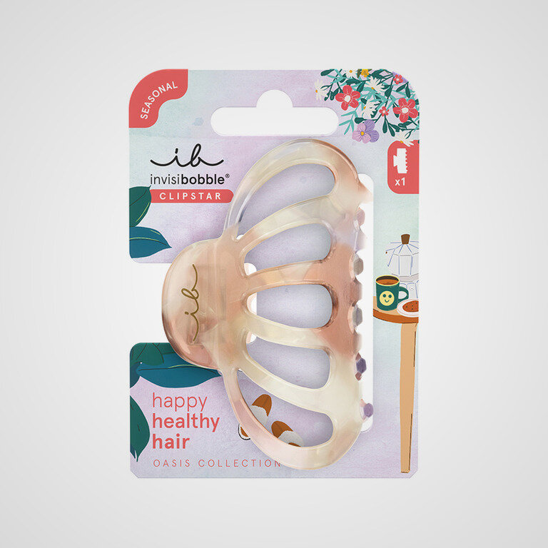 Заколка-крабик CLIPSTAR Oasis Heaven Blue (размер L) INVISIBOBBLE CLIPSTAR Oasis Heaven Blue Заколка 1 шт