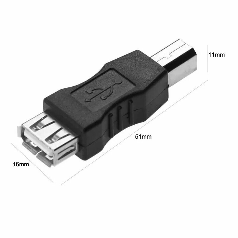 USB адаптер A «мама» на USB B «папа»