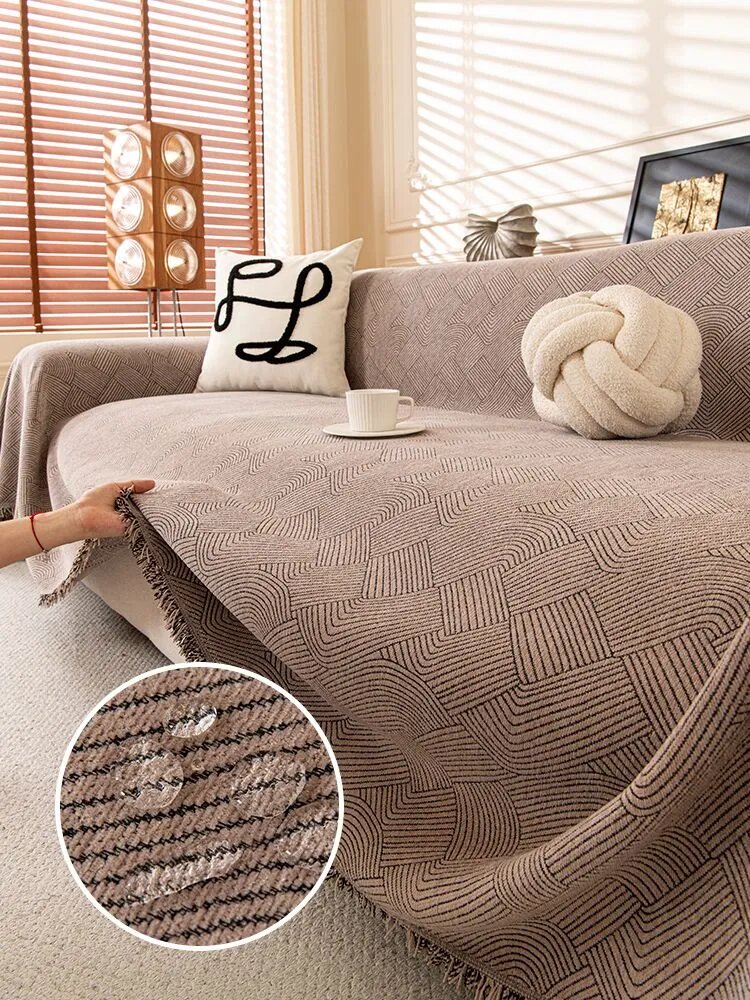 Lemog Покрывало непромокаемое, Микрошенилл с размерами: 230 см х 180 см