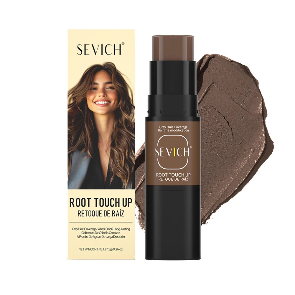 Карандаш-пудра Для Закрашивания Седины White Root, Стойкий Консилер Для Волос, Временная Краска Для Волос, На Основе Хлопка, 7