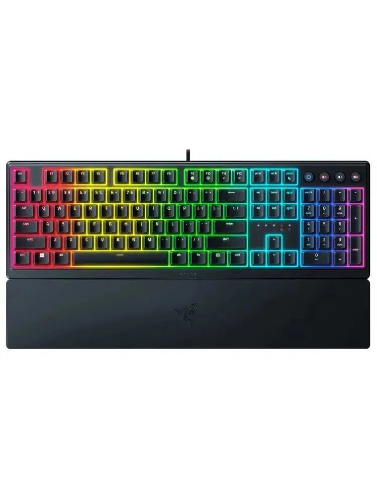 Клавиатура Razer Ornata V3 RZ03-04460800-R3R1 мембранная (частично механика), 108 кл, USB, 2м, черная