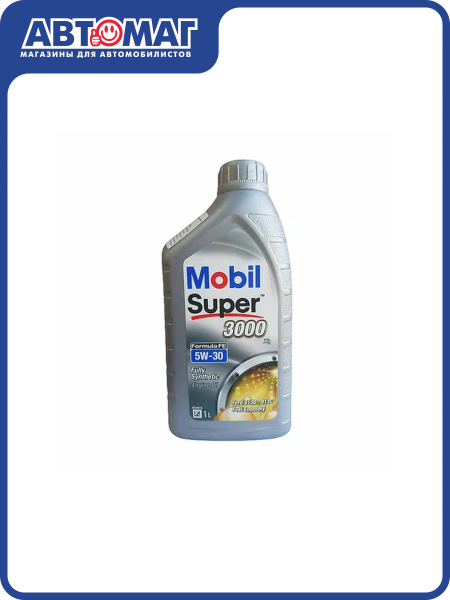 Моторное масло Mobil Super 3000 X1 5W-30 Formula FE 1л. (арт. 152565), MOB-5W30FE-1L