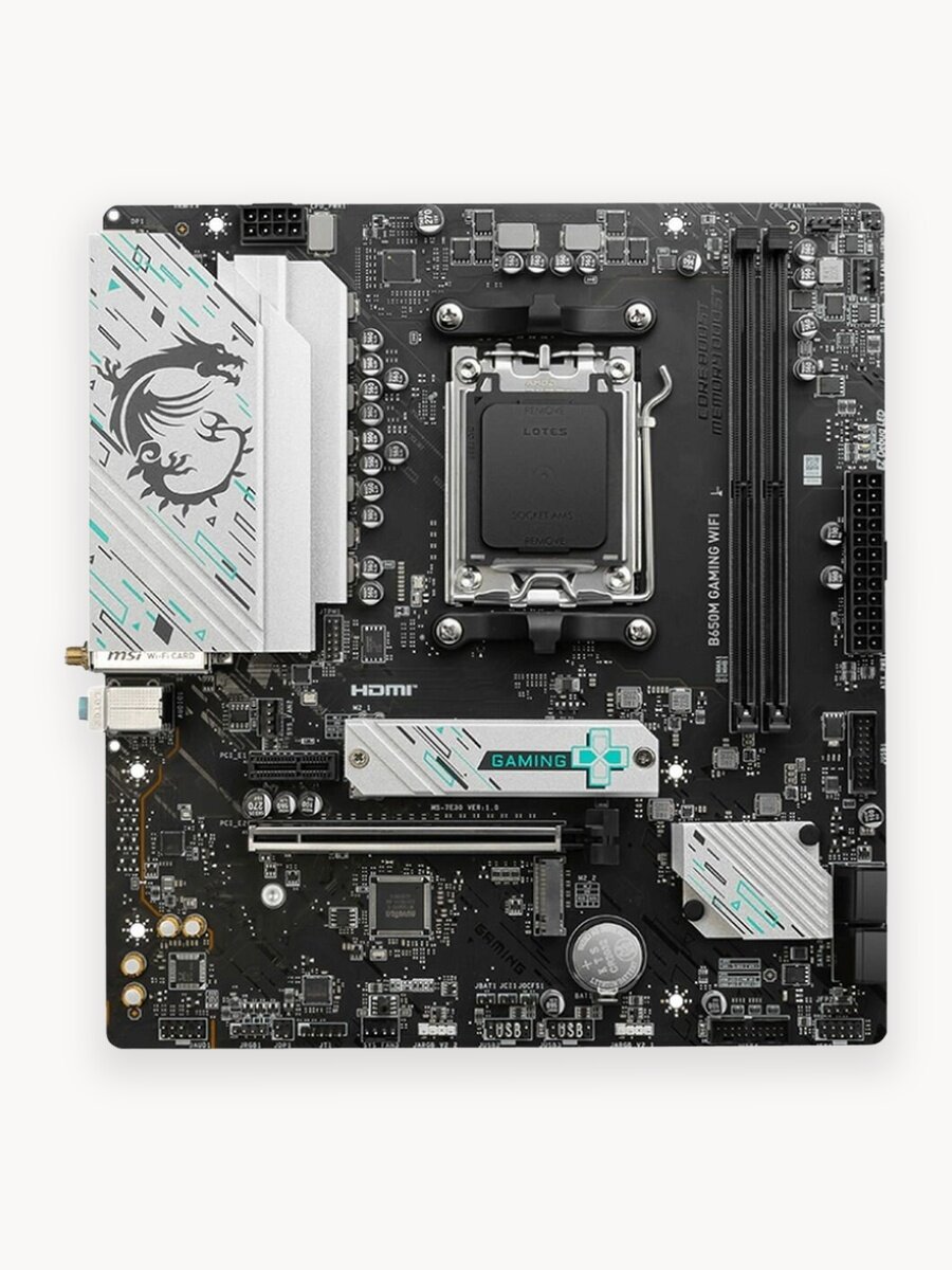Материнская плата MSI B650M GAMING WIFI, AM5, AMD B650, Micro-ATX, RTL (B650M GAMING WIFI_)
