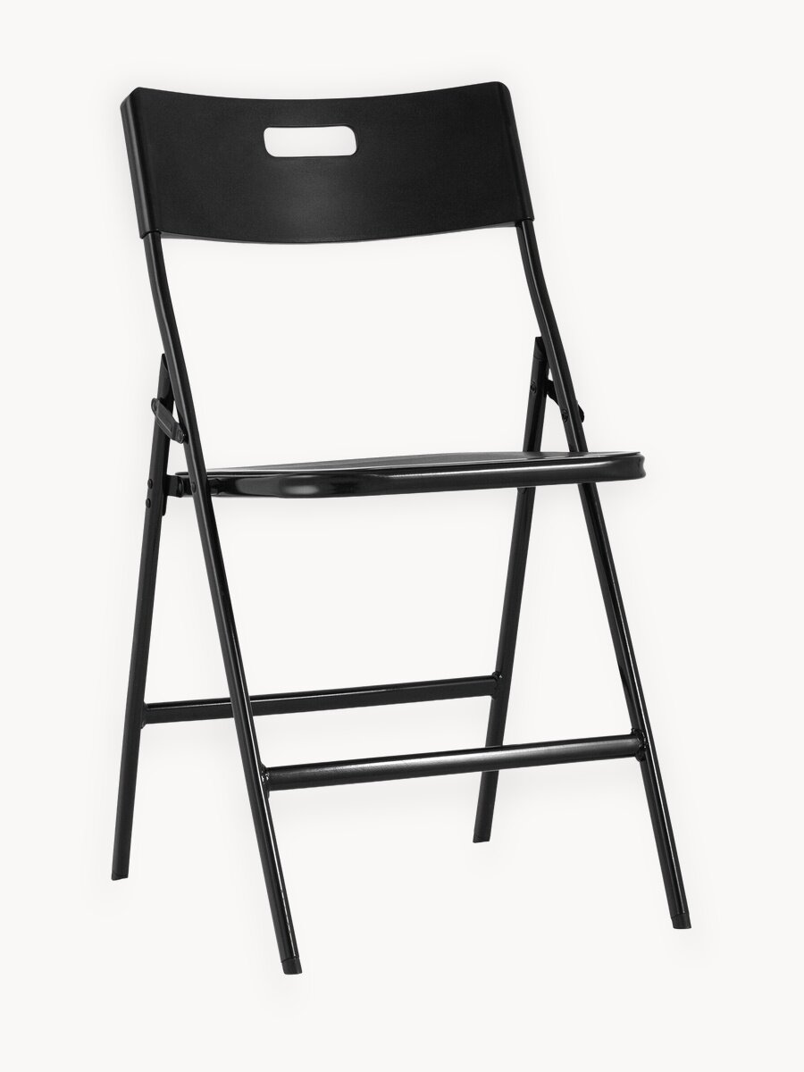 Комплект складных пластиковых банкетных стульев 2 шт LITE, черный