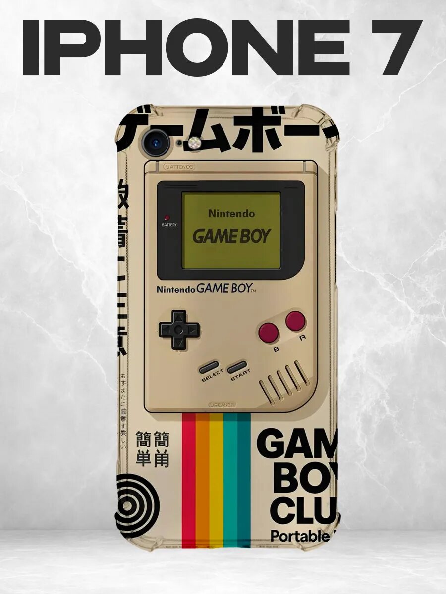 Чехол на iPhone 7/8/SE 2 с принтом Ретро Game Boy