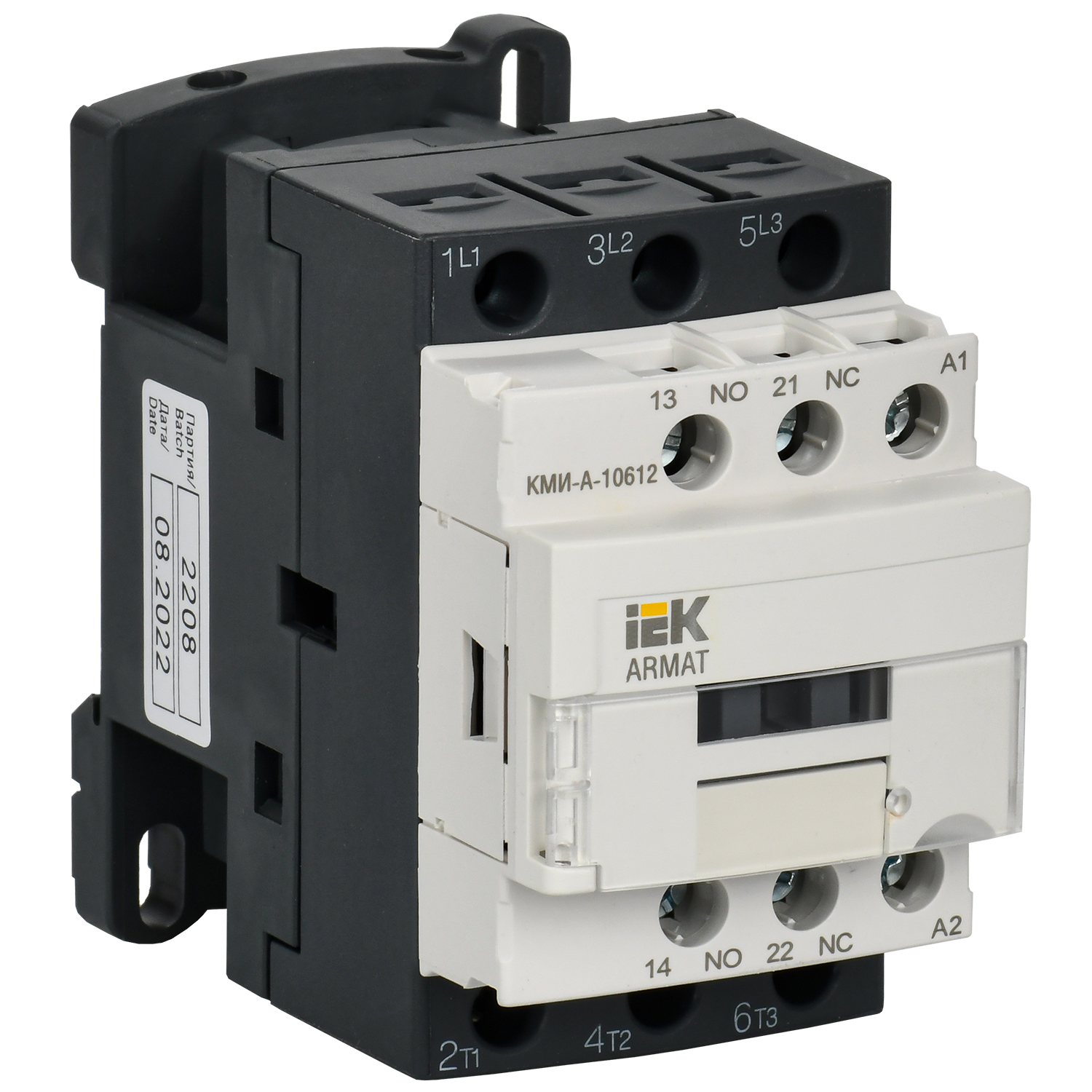 ARMAT Контактор КМИ-А-10612 LC1D 6А 400В/АС3 1НО/1НЗ, IEK AR-ACC-11-006-400-11 (1 шт.)