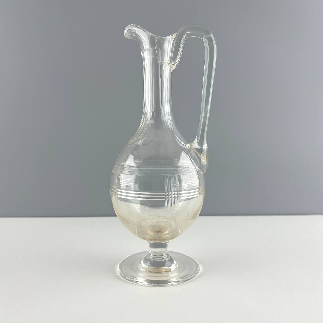 Старинный графин "Изящество старины". Мальцовское стекло. Российская империя, кон. 19век.