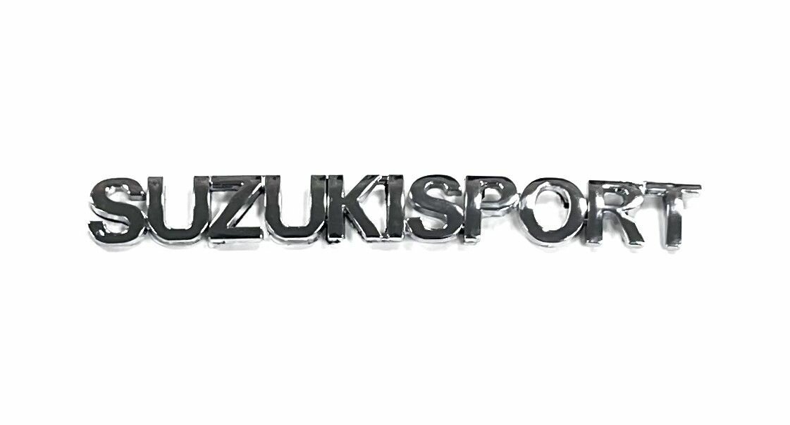 Шильдик "SUZUKISPORT" на багажник авто Suzuki хром (длина 13см). Сузуки