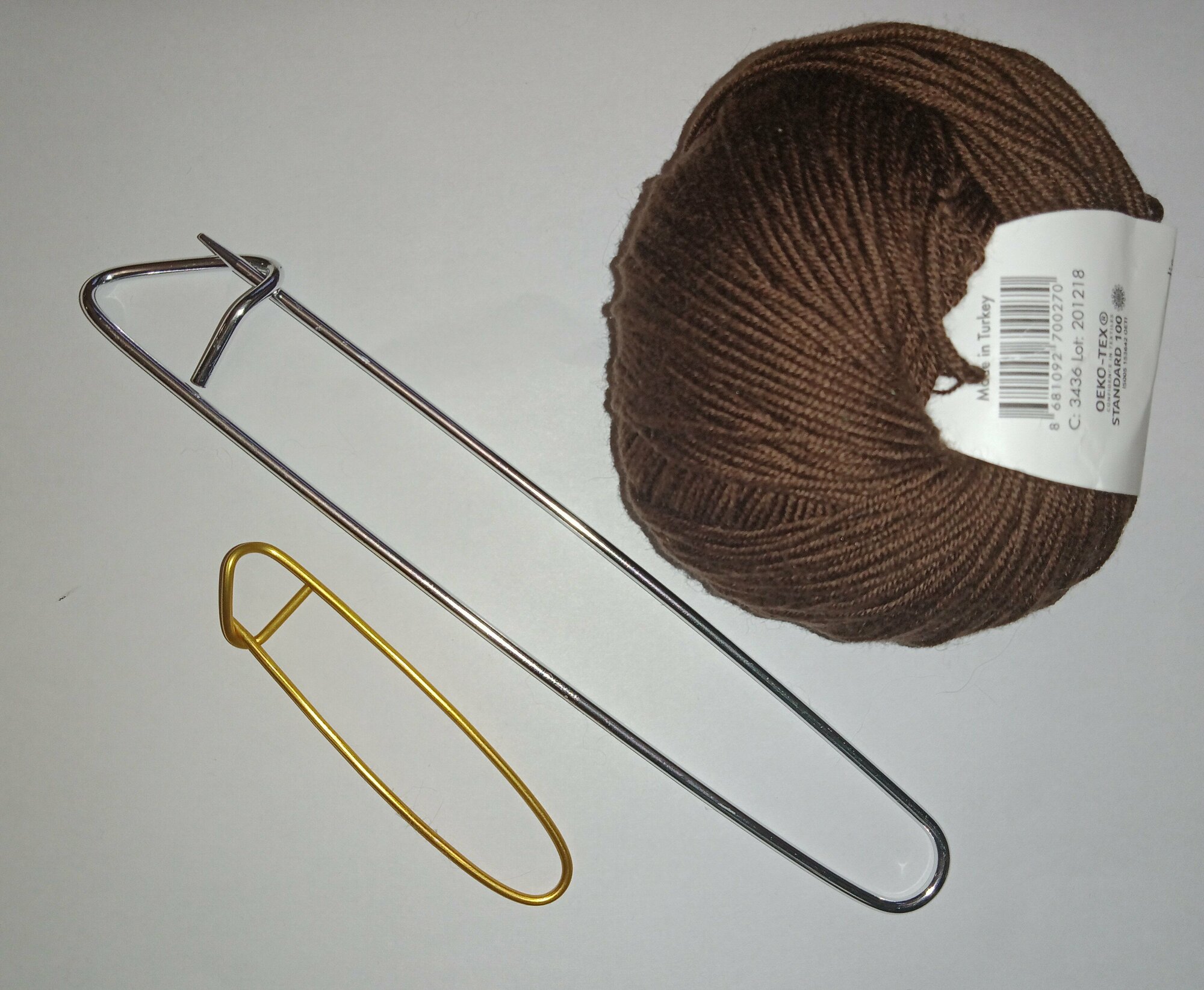 Булавки петелесьемные, 2 шт, 20 см и 10 см