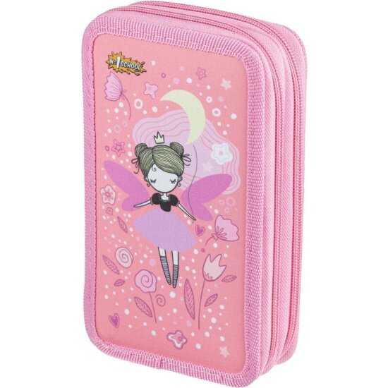 Пенал №1SCHOOL 1554532 Фея 2 отделения 190х110