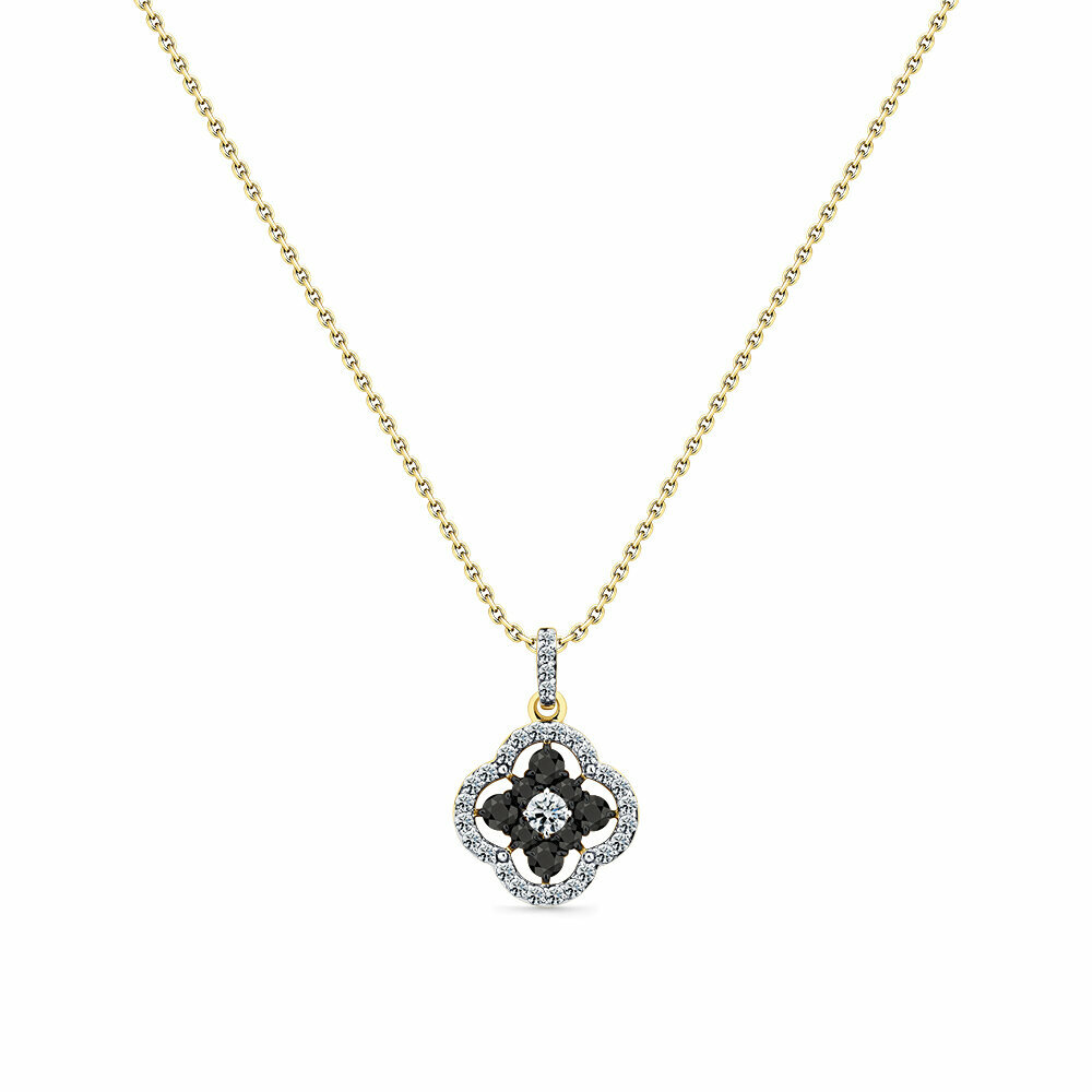 Колье, желтое золото, 585 проба, бриллиант