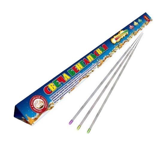 Бенгальские свечи Уральский Пиротехнический Завод Цветопламенные 400 мм 9 упаковок по 3 штуки