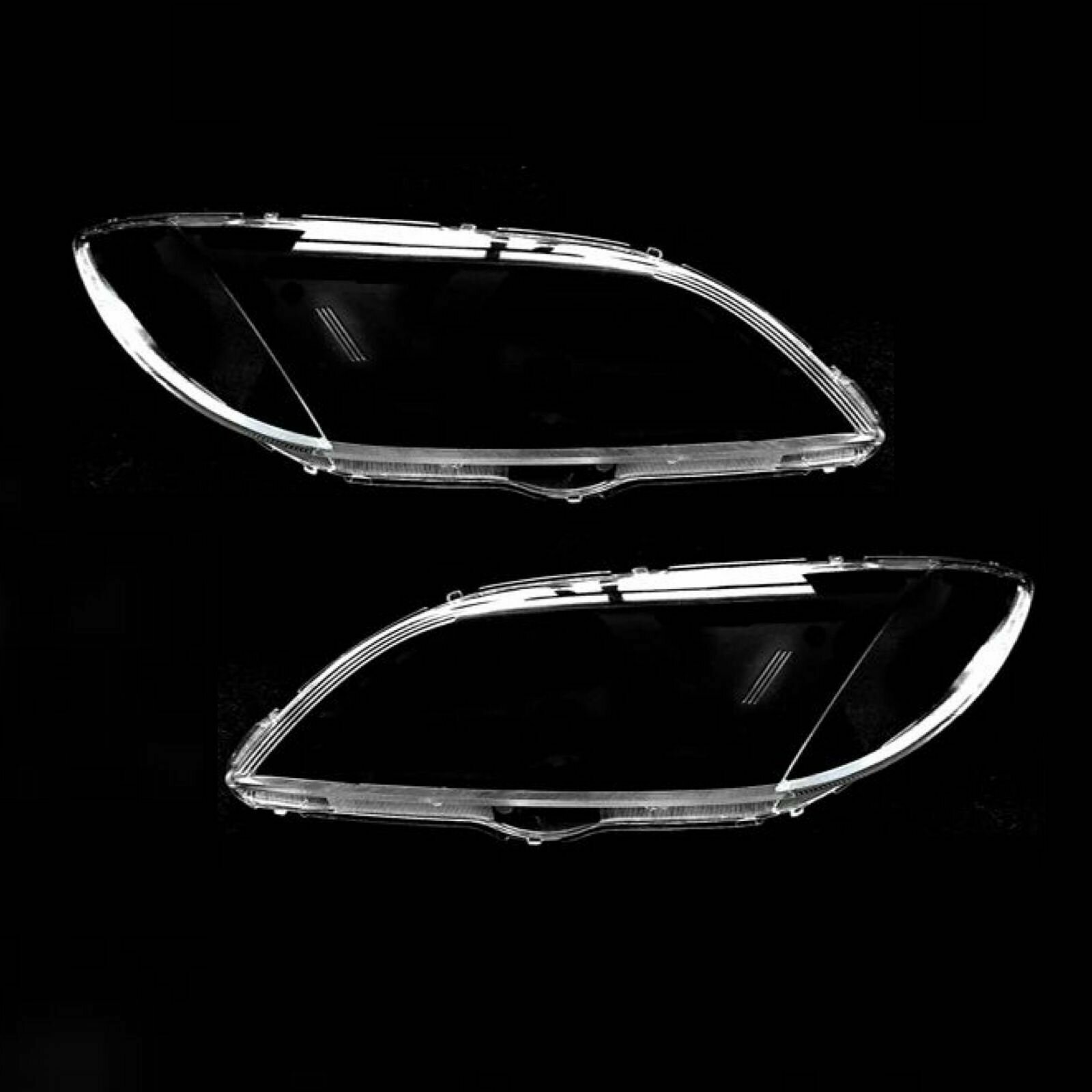 Стекла фар Mazda 3 BK седан 2003-2009 (Комплект 2шт), стекла фар Мазда 3 БК