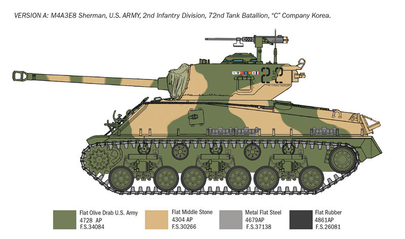 6586ИТ Танк M4A3E8 Sherman — фото 1