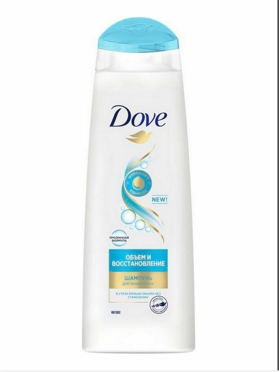 Dove - Шампунь для тонких волос Объем и восстановление