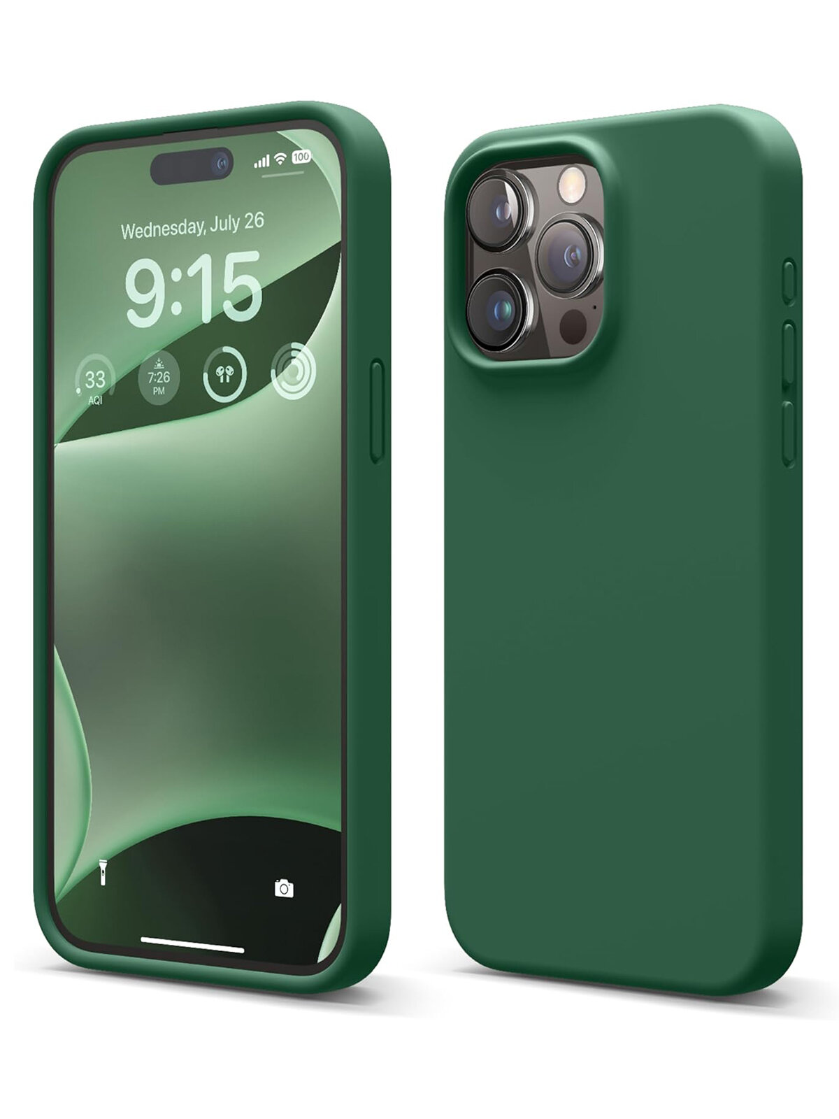 Elago для iPhone 15 Pro Max чехол Soft silicone (Liquid) Alpine Yellow