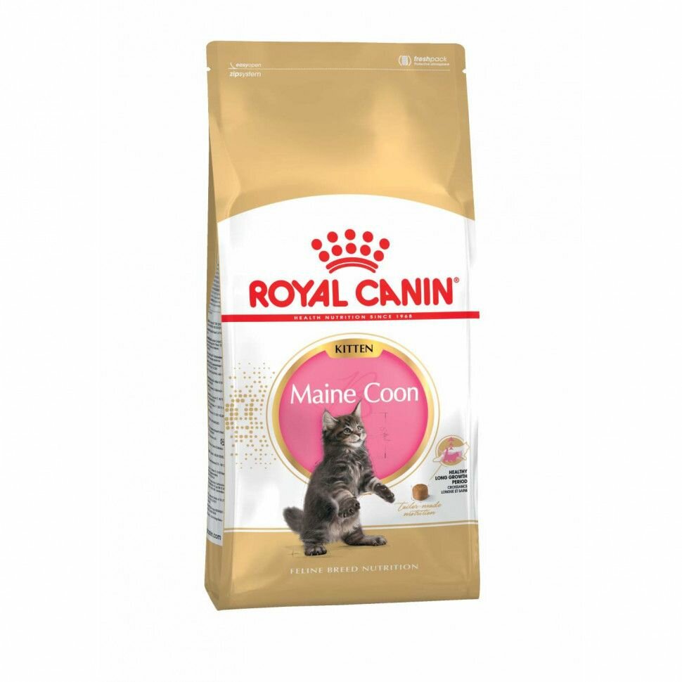 Royal Canin MAINE COON KITTEN корм для котят породы мейн-кун в возрасте от 3 до 15 месяцев, 400 гр