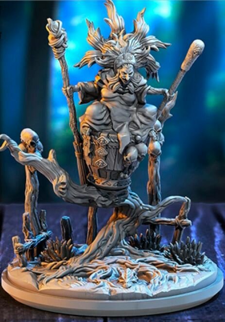 Баба Яга, 75мм, под покраску