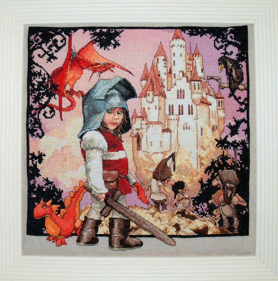 Набор для вышивания Nimue #120-B001 KA Petit Chevalier (Маленький рыцарь), Счетный крест, 27 x 27 см