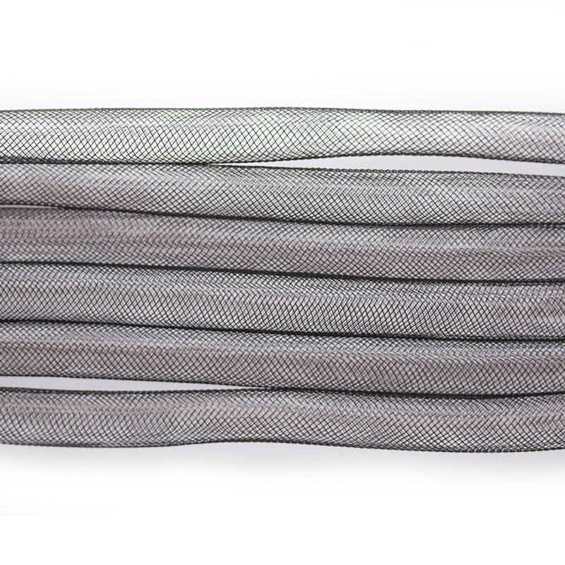 Бижутерная сетка-рукав, 15мм, черная, 5 метров