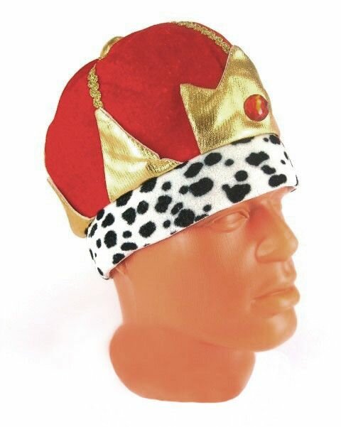 Шляпа "Монарх" I-Bright Company, универсальный праздник, полиэстер, красная