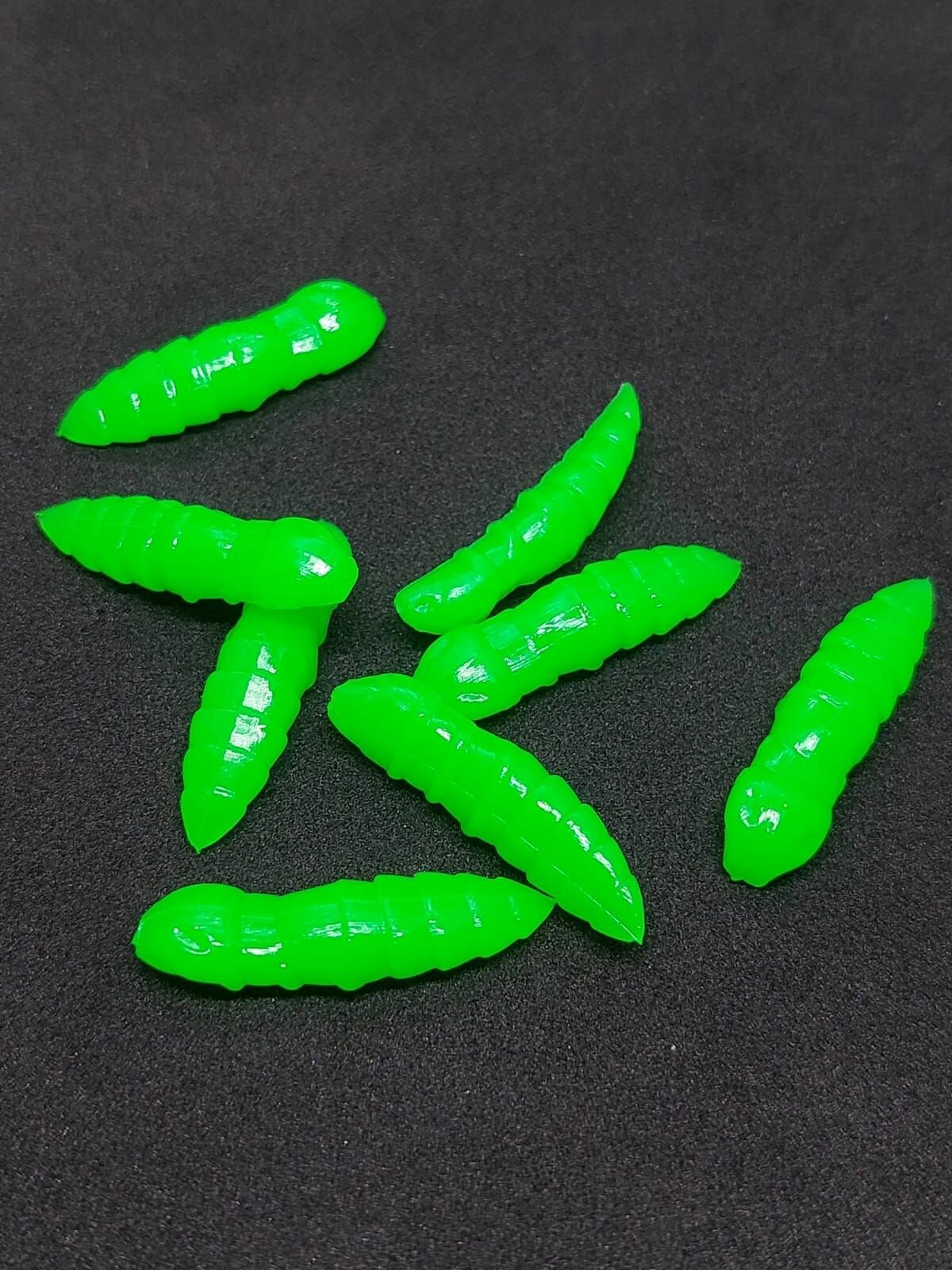 Силиконовые приманки. Съедобные. PUPA. Цвет зеленый