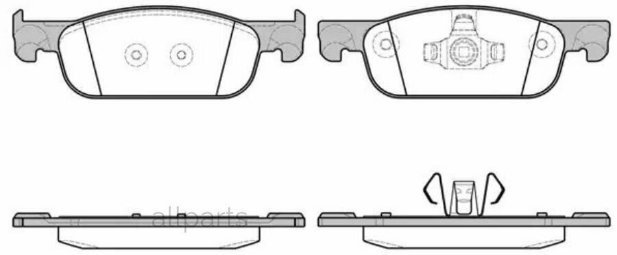 REMSA 171800 1718 00 колодки дисковые передние!\ Renault Clio IV, Dacia Logan II/Sandero II 1.2/1.5dCi 12>