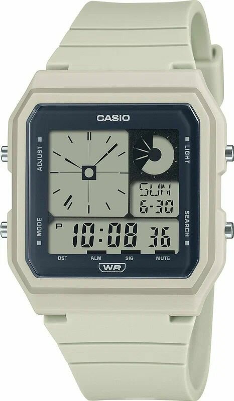 Наручные часы CASIO, серый, белый — фото 1