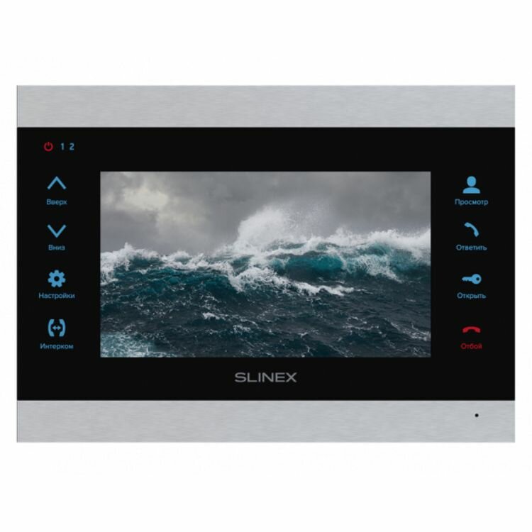 SL-07MHD (серебро-чёрный) видеодомофон Slinex
