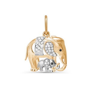 Подвеска, красное золото, 585 проба