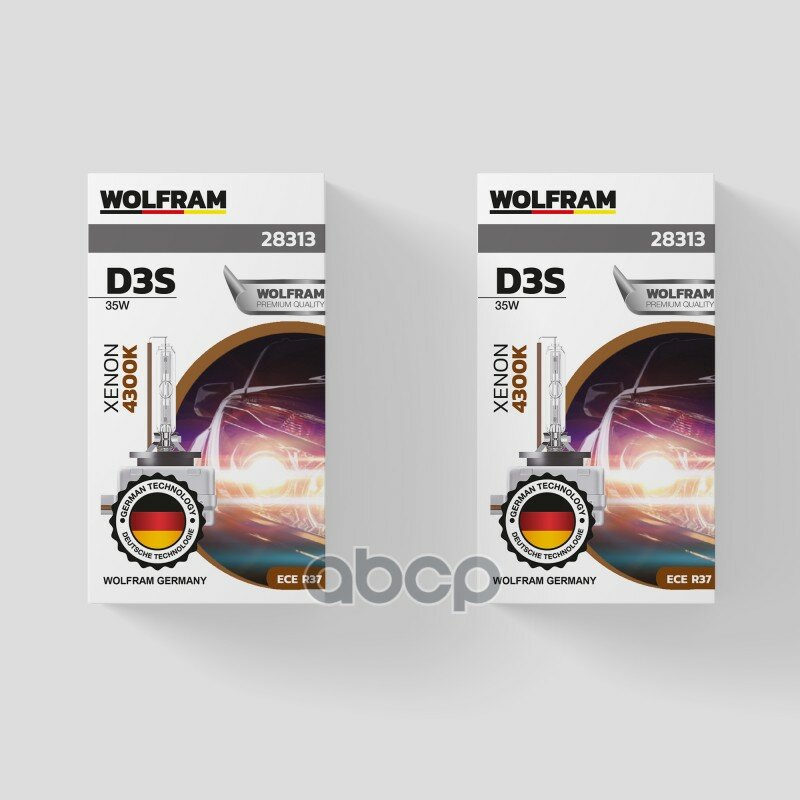 Лампа ксеноновая D3S 4300K WOLFRAM XENON DAYLIGHT 1 шт. 28313 WOLFRAM арт. 28313