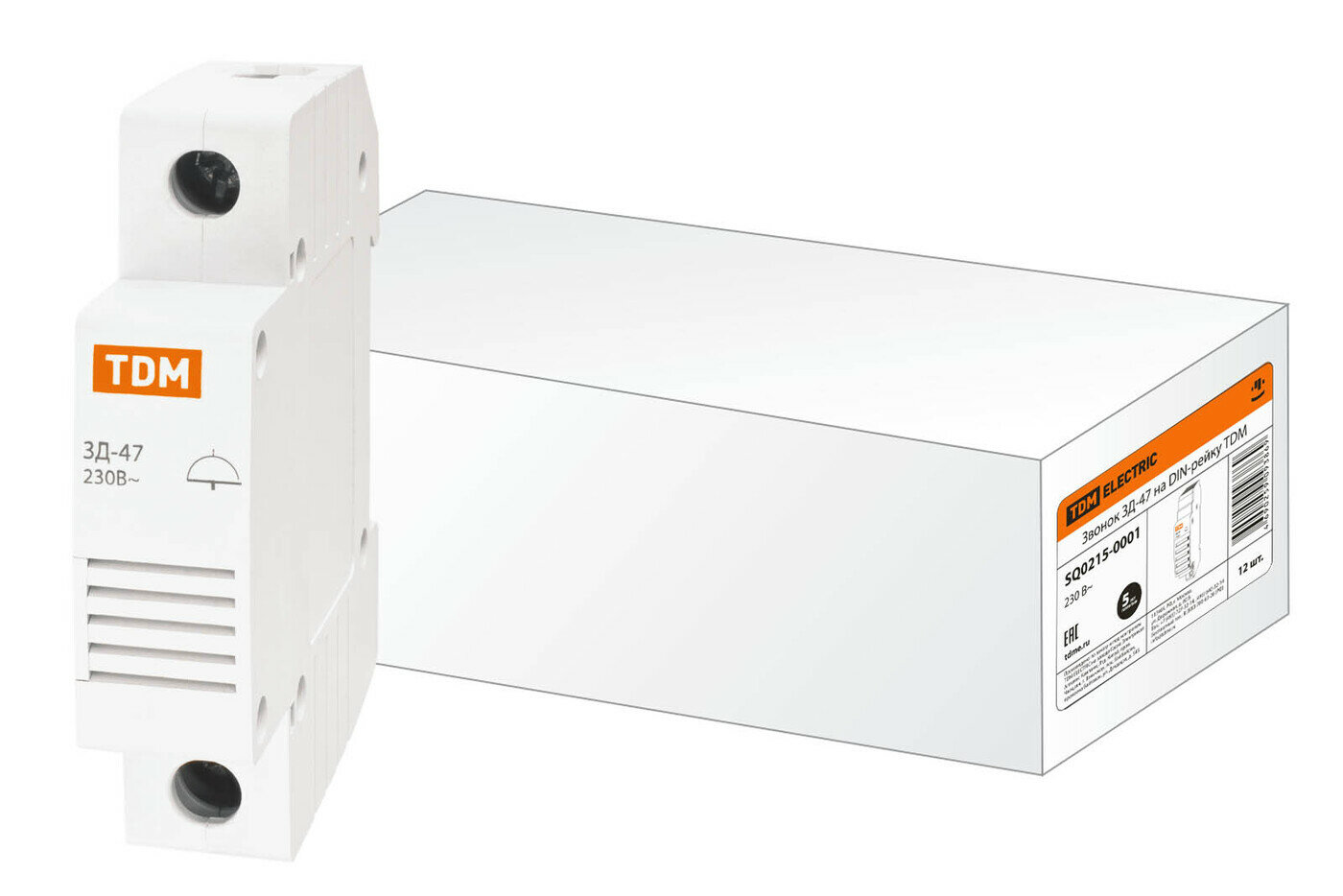 Звонок ЗД-47 на DIN-рейку TDM Артикул SQ0215-0001