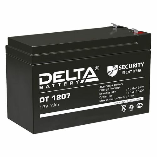 Аккумуляторная батарея Delta DT 1207 для ИБП 12В, 7Ач