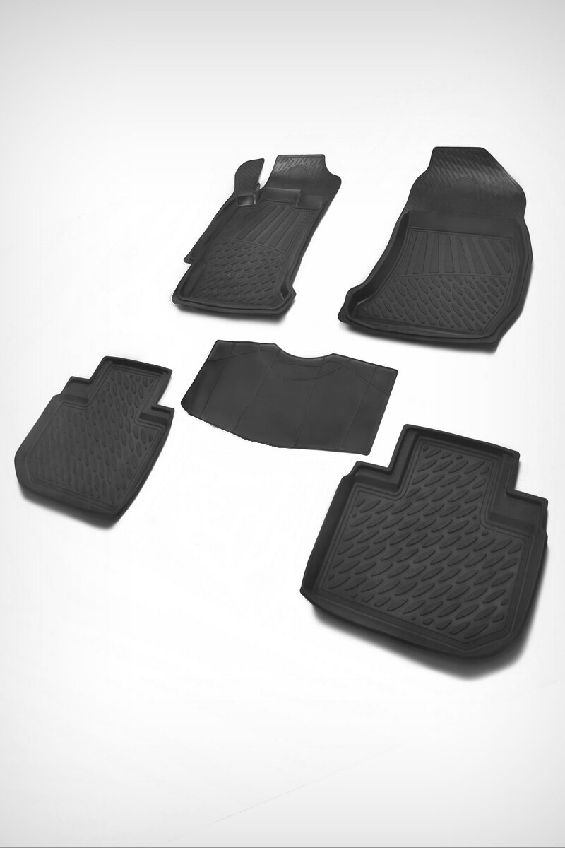 Коврики в салон резиновые комплект серия Above board Toyota Land Cruiser Prado III J120 2002-2010 высокий борт