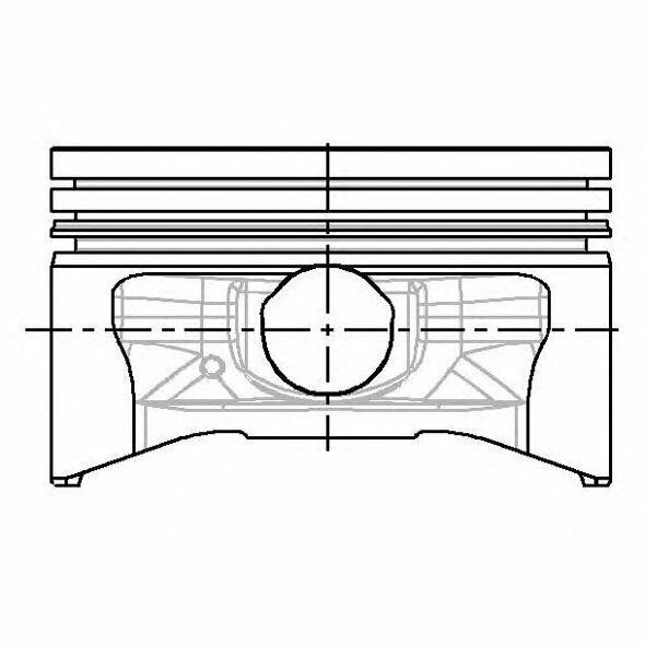 Поршень комплект для автомобиля, NÜRAL 87-786507-00 (1 шт.)