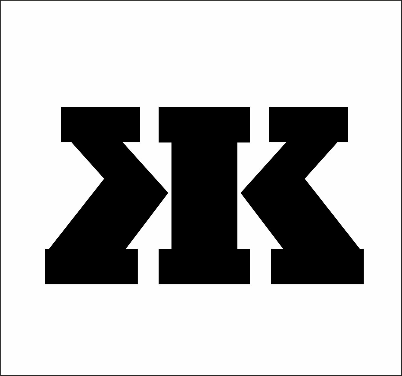 Буква Ж из акрила для вывесок 7 см / шрифт 6 черный