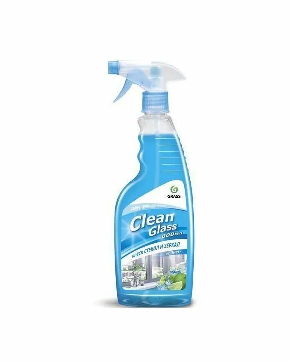 Grass Средство для мытья стёкол и зеркал Голубая лагуна, Clean glass, распылитель, 600 мл