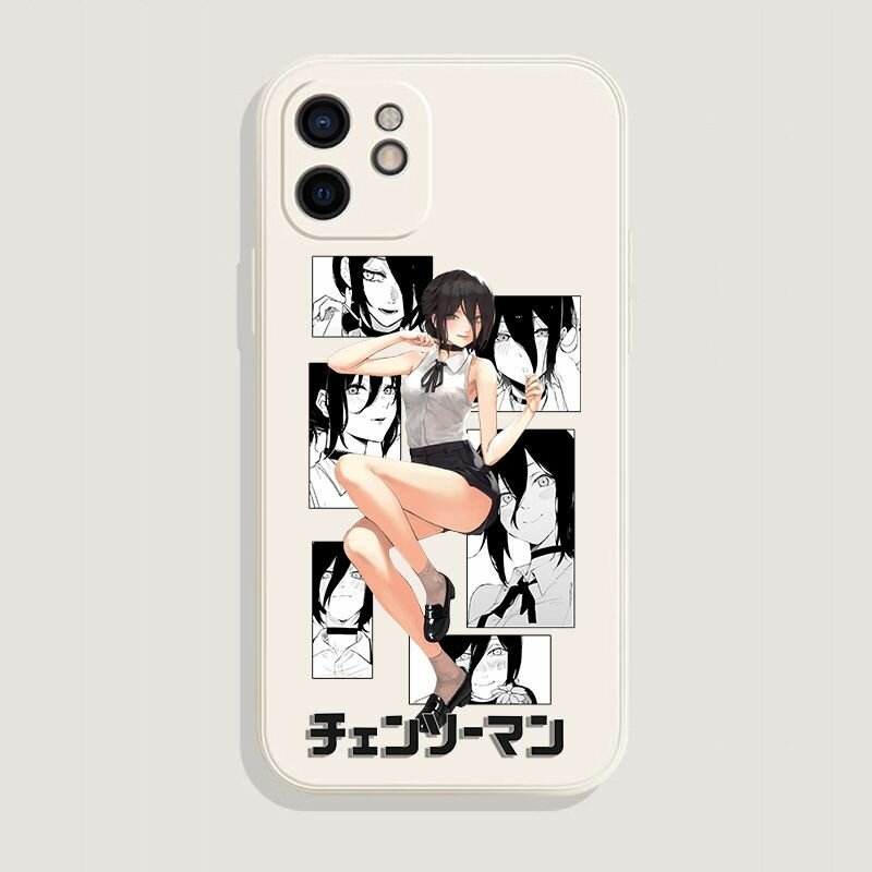 Силиконовый чехол для Apple iPhone 12 с рисунком Человек Бензопила Аниме