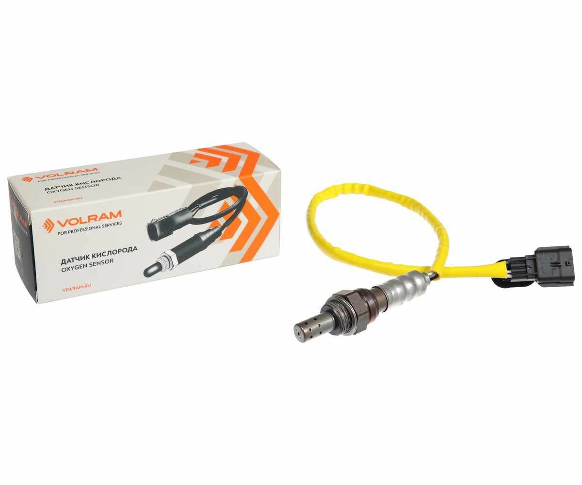 Датчик кислорода (лямбда-зонд) Volram VR19175 до катализатора желтый Lada ВАЗ Ларгус/Largus (дв. 16 кл. K4M), Logan (04-)