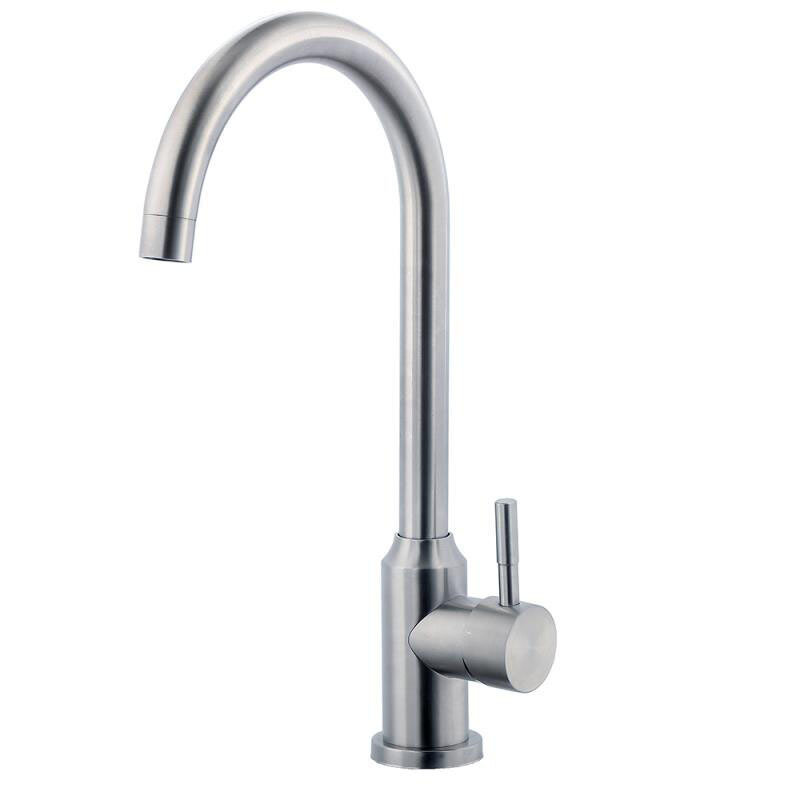 Смеситель для кухонной мойки из нержавеющей стали с поворотным изливом Fashun A54009