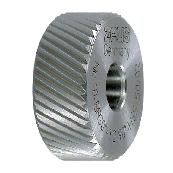 ZEUS 291509-1,0 Ролик прецизионный для накатки правых рифлений, форма BR (30°), 20х8х6 мм, шаг 1,0 мм