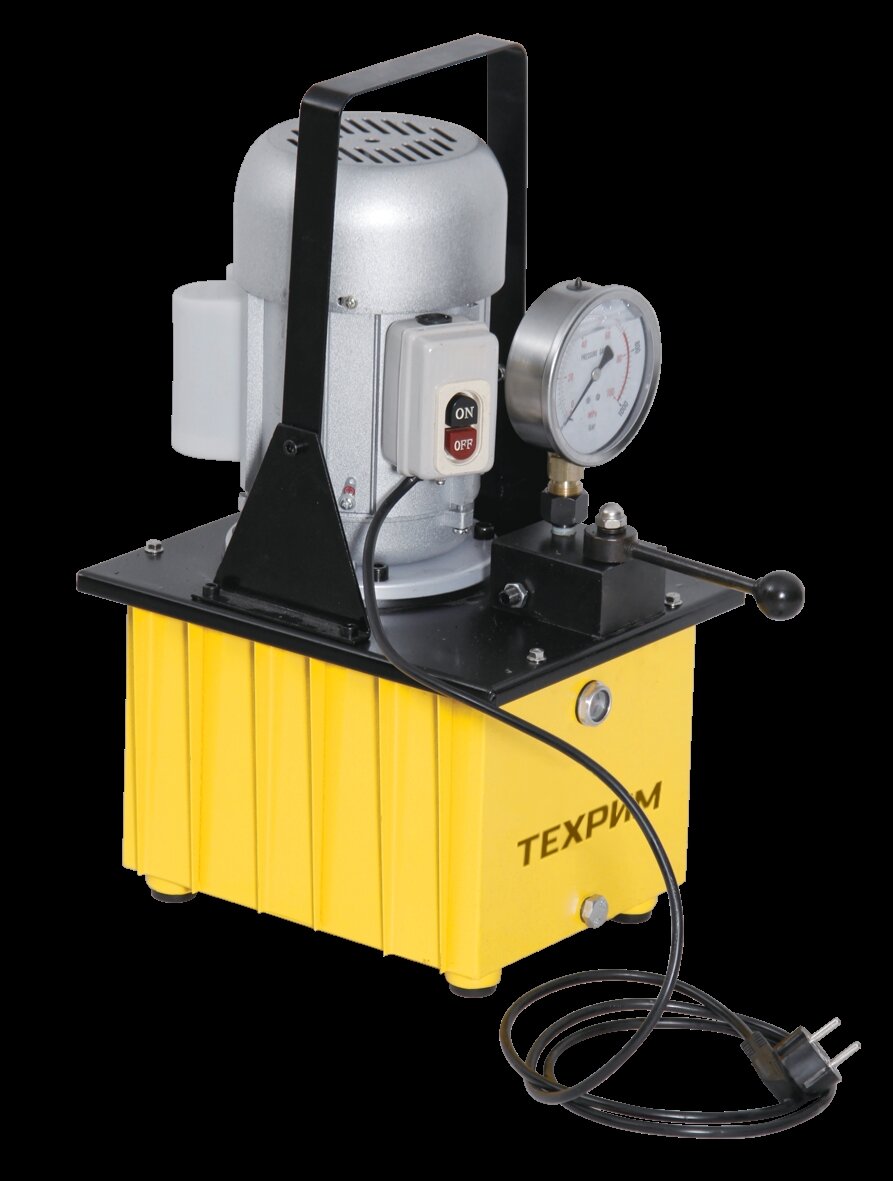 Техрим 811015-4 Станция насосная гидравлическая с электроприводом для однополостного инструмента, 700 бар, 8 л, ручное управление