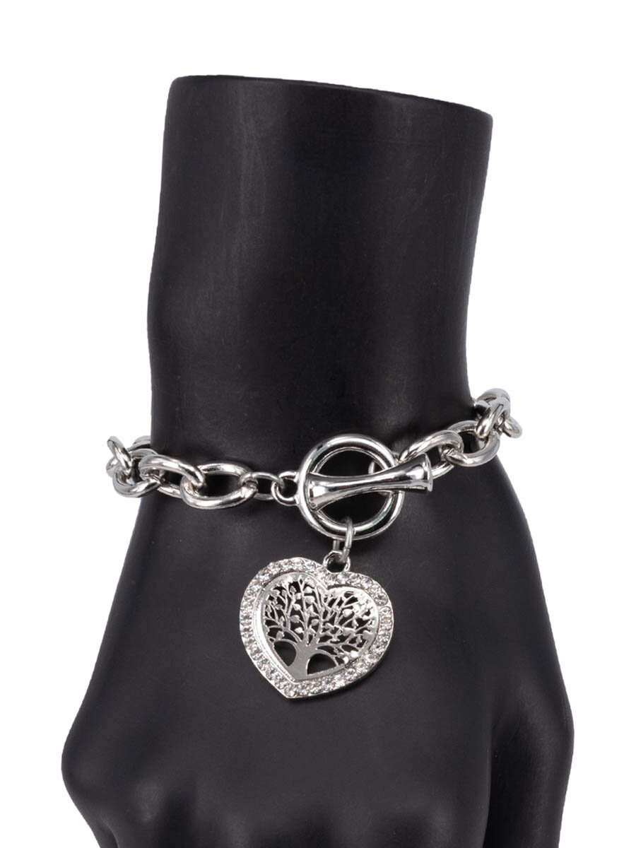 Жесткий браслет, фианит